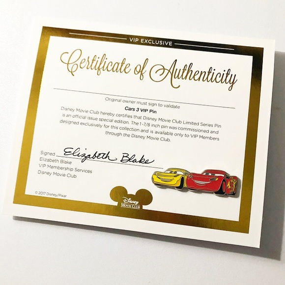 Disney | Jewelry | Disney Pixar Cars 3 Limited Edition Cruz Mcqueen ...